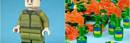 Lego figures of Zelensky and Motolov cocktails raise $160K for Ukraine ...