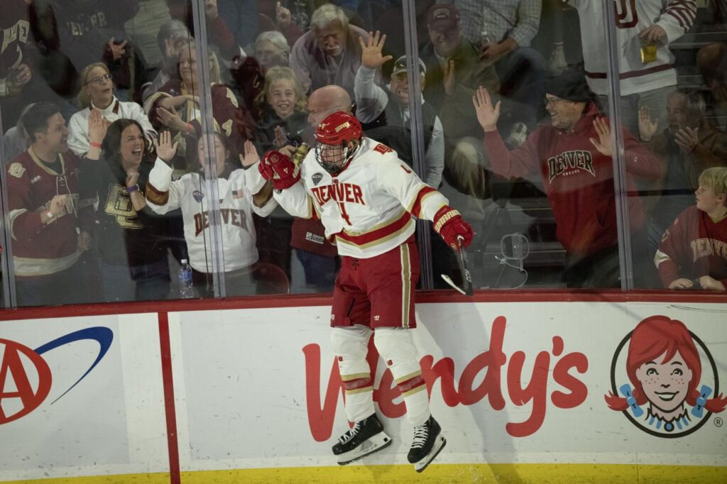 Led by breakout star Jack Devine, University of Denver hockey ready for ...