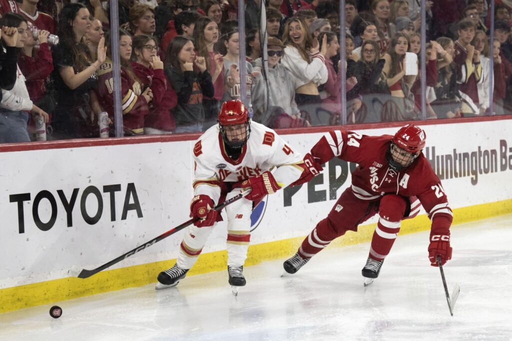 Denver Pioneers hockey's Jack Devine adds NCHC award ahead of Gold Pan ...