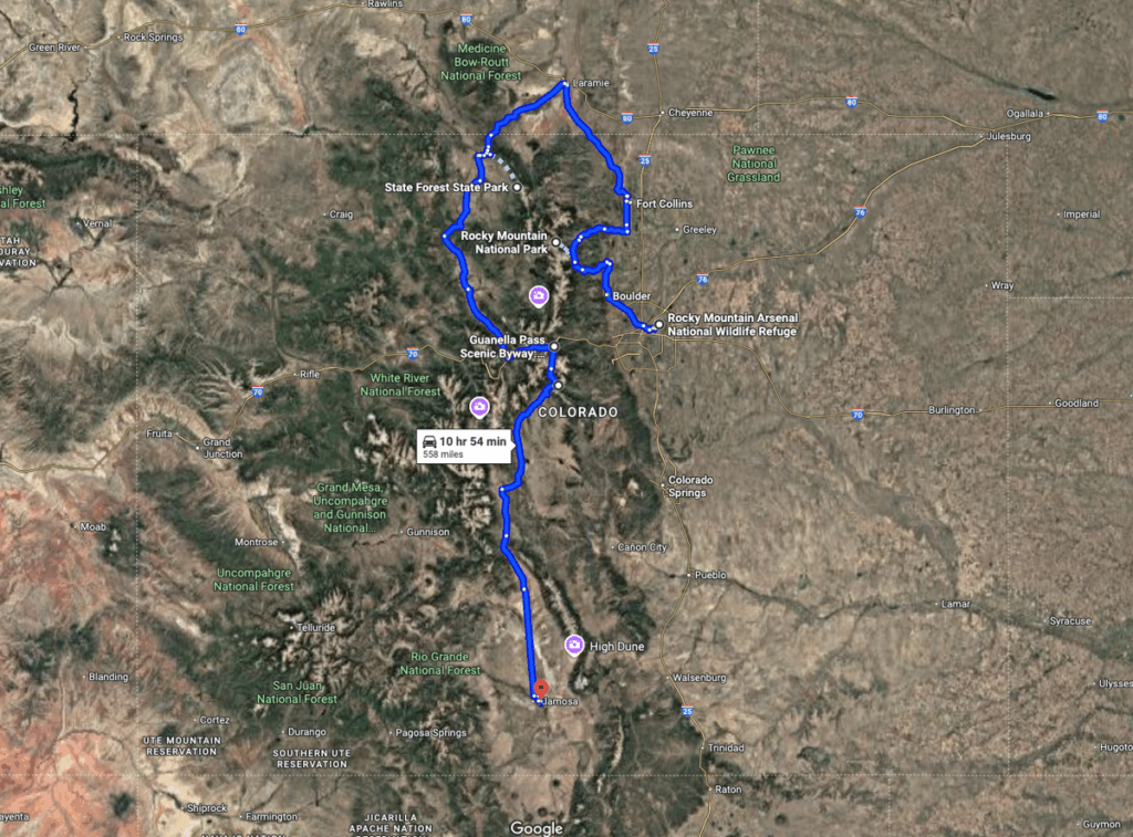 The five-day 'wildlife viewing' road trip through some of Colorado's ...