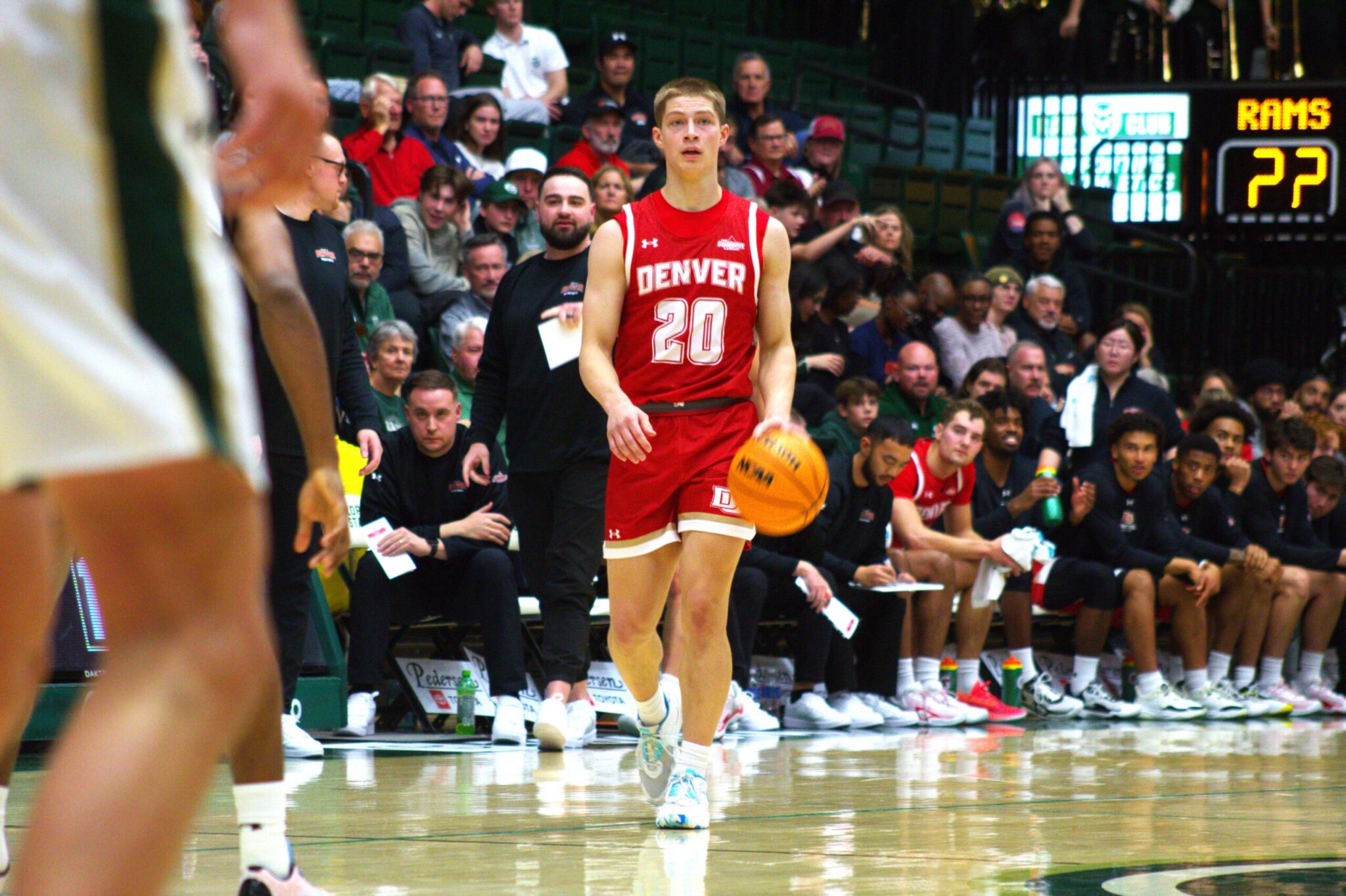 Denver men’s basketball stuns Colorado State