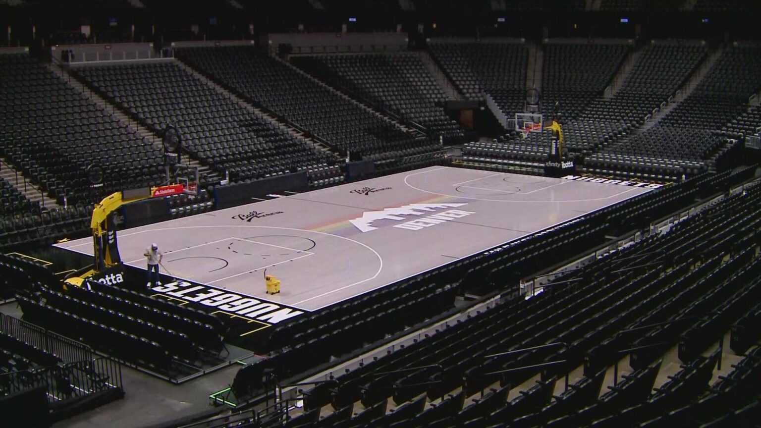 Denver Nuggets reveal new court design for game against Bulls