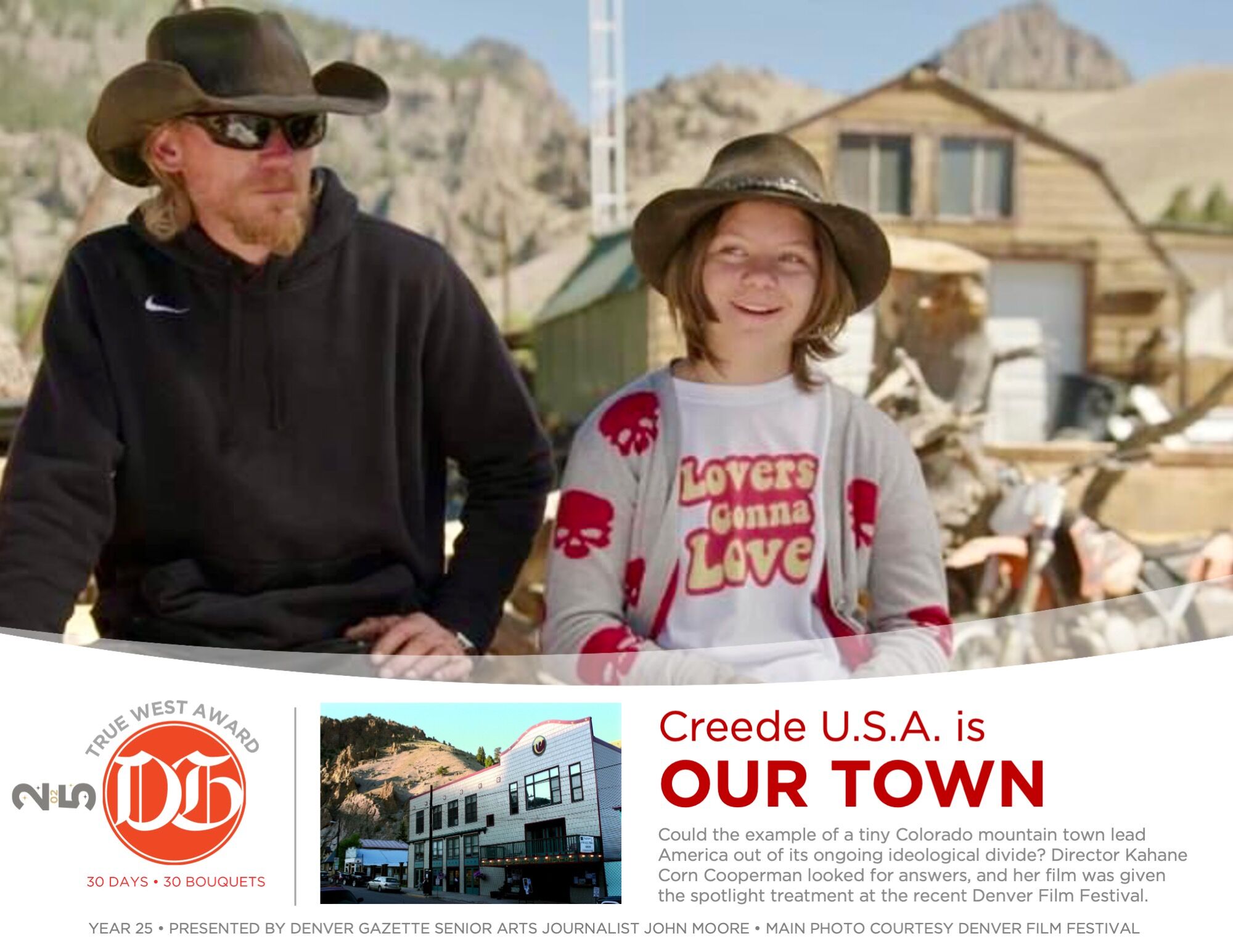 In one remarkable documentary, Creede is the center of the U.S.A ...