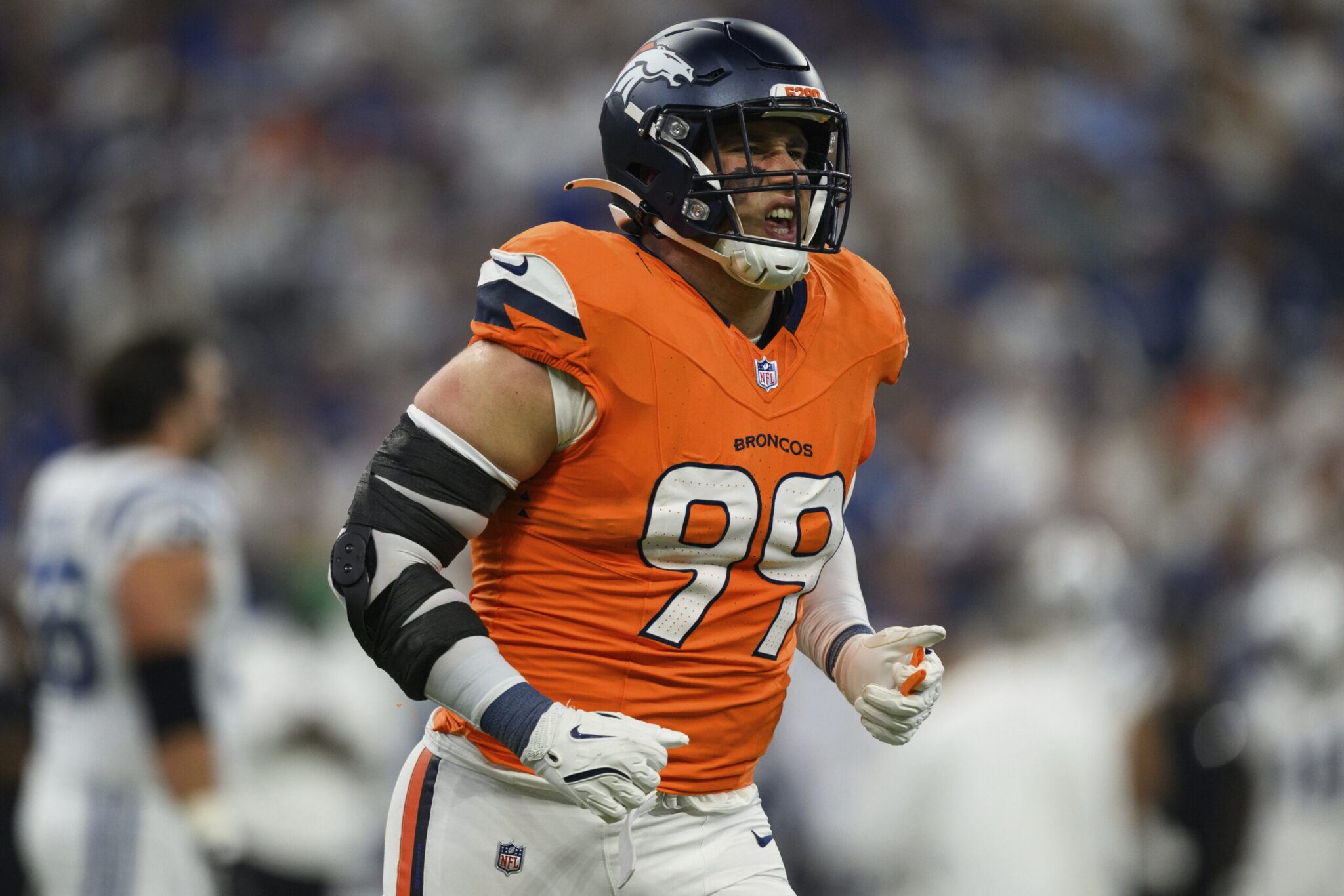 Broncos D-linemen Zach Allen, D.J. Jones sit out practice, WR Pat Bryant limited Broncos' Zach ...