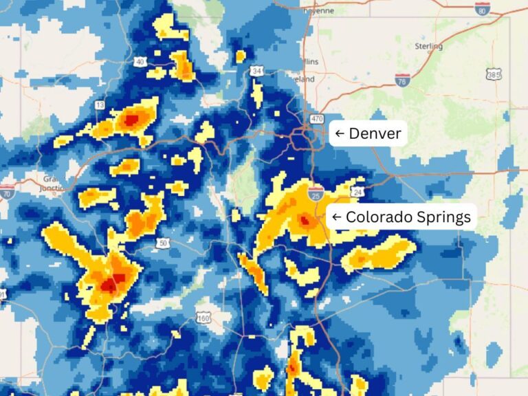 Colorado town gets 18 inches of snow, major city gets 13 - Denver Gazette